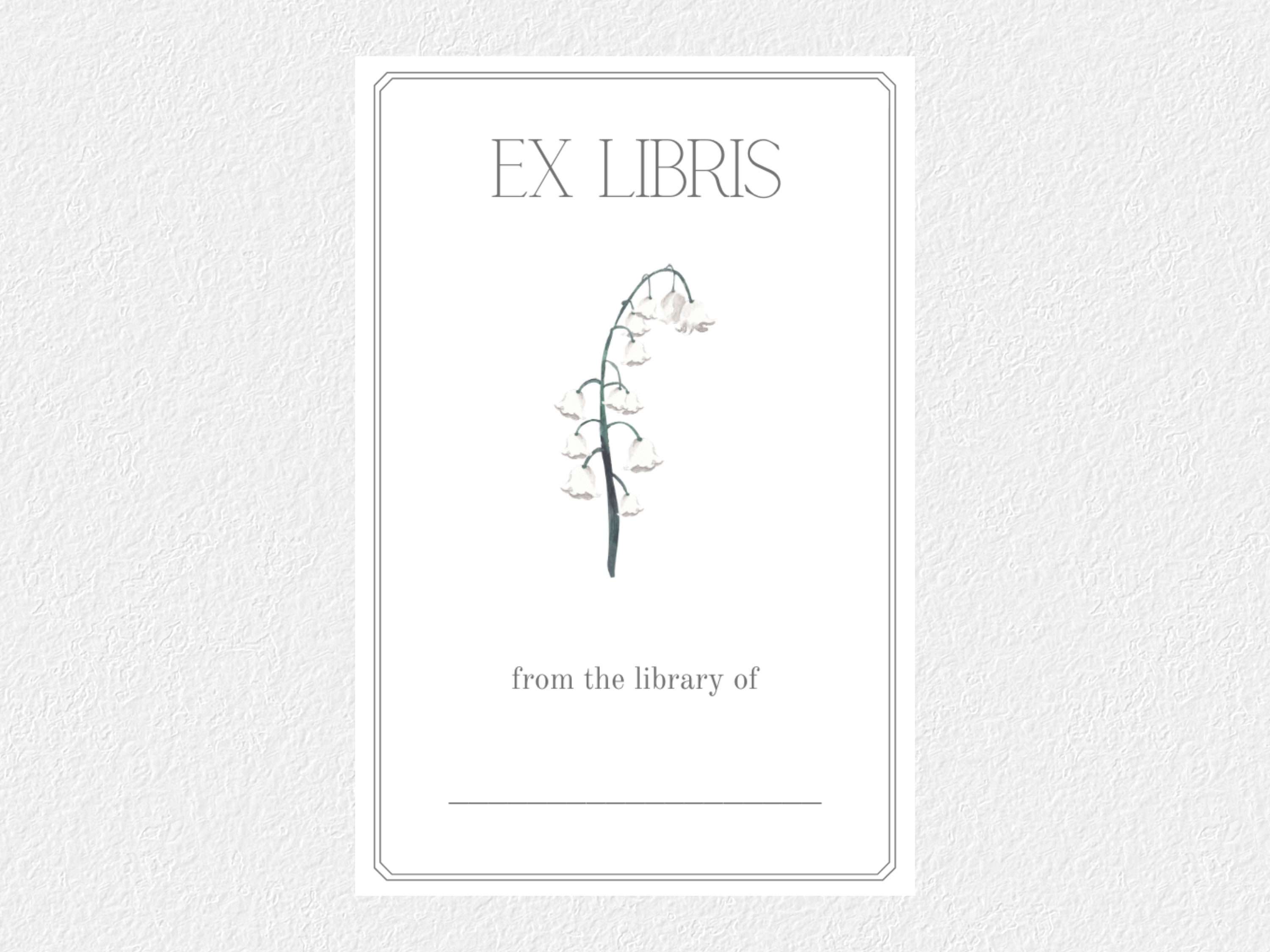 Printable Ex Libris Bookplates / Easy Instant Download / - Etsy