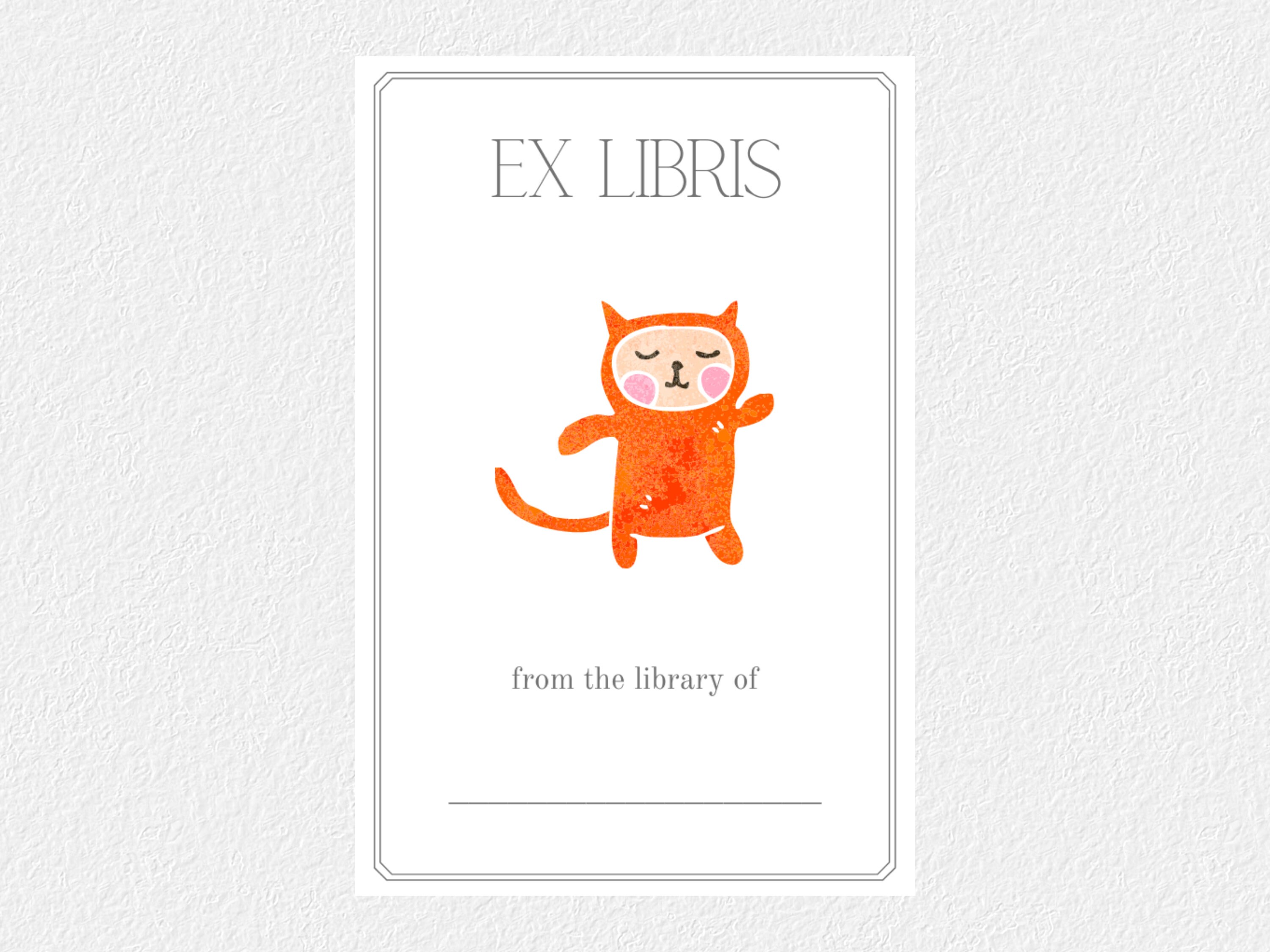Printable Ex Libris Bookplates / Easy Instant Download / Minimalist ...