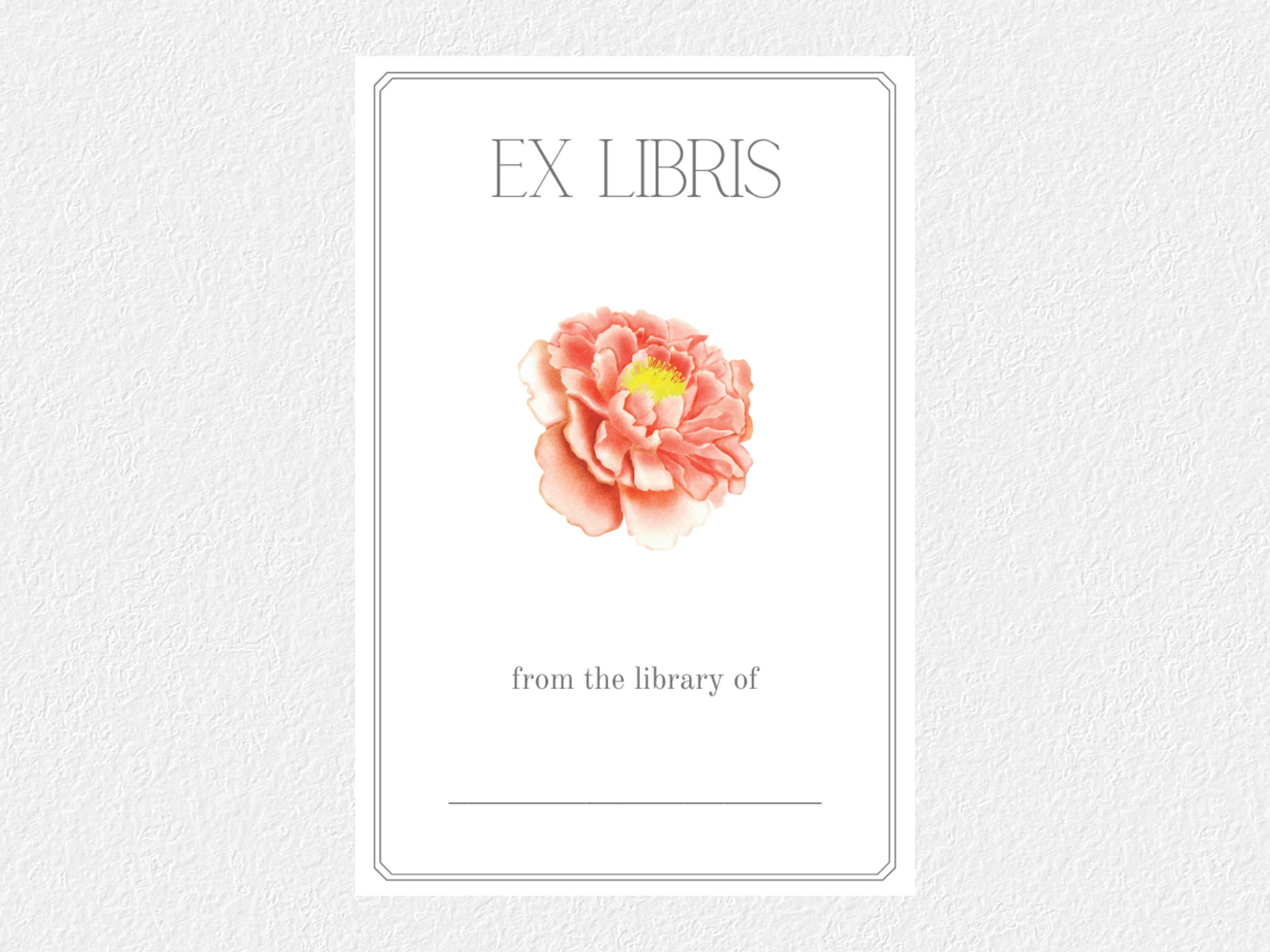 Printable Ex Libris Bookplates / Easy Instant Download / - Etsy