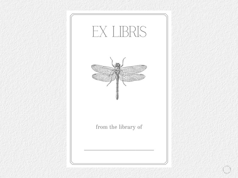 Printable Ex Libris Bookplates / Easy Instant Download / Minimalist ...