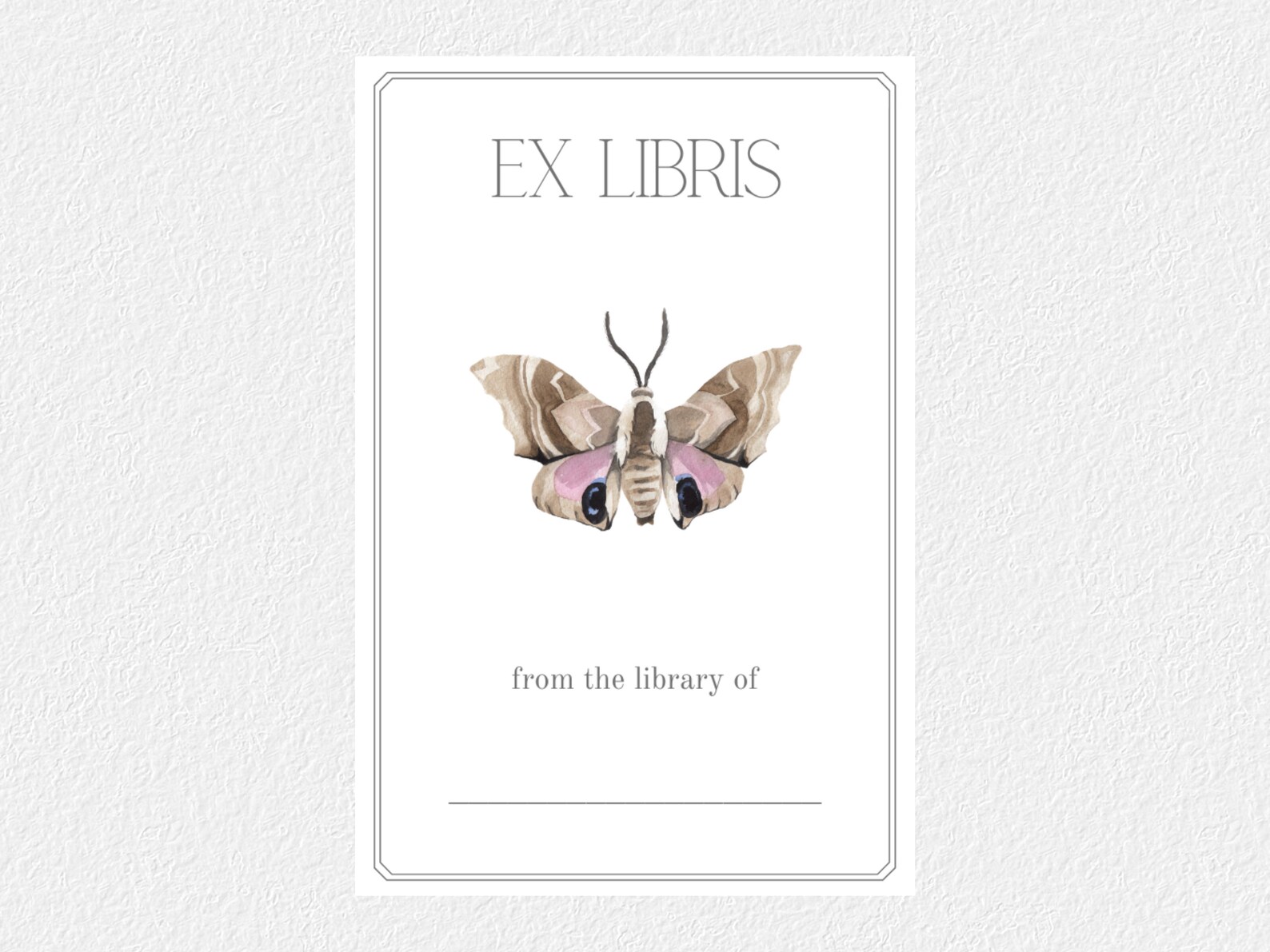 Printable Ex Libris Bookplates / Easy Instant Download / - Etsy