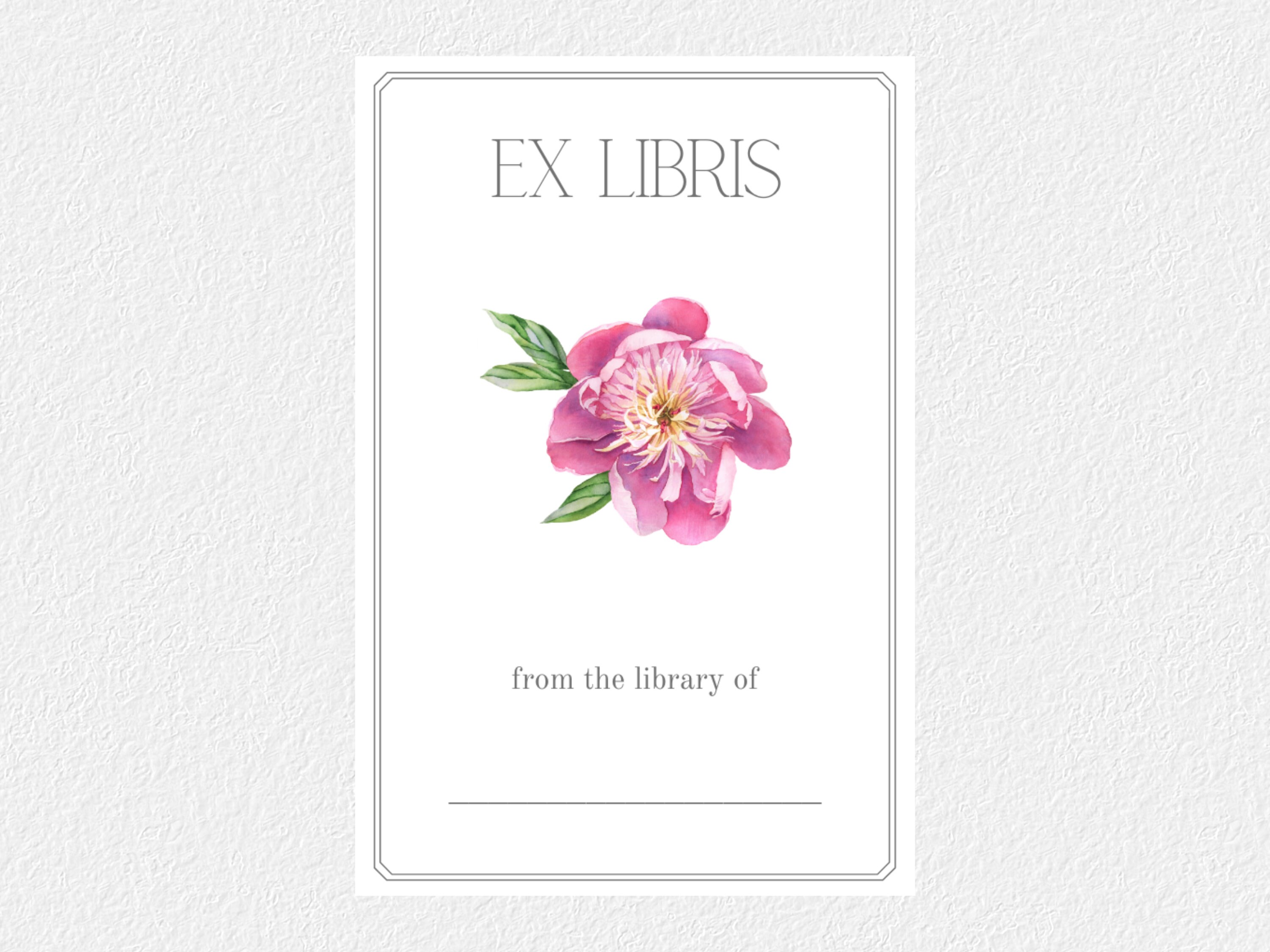 Printable Ex Libris Bookplates / Easy Instant Download / - Etsy