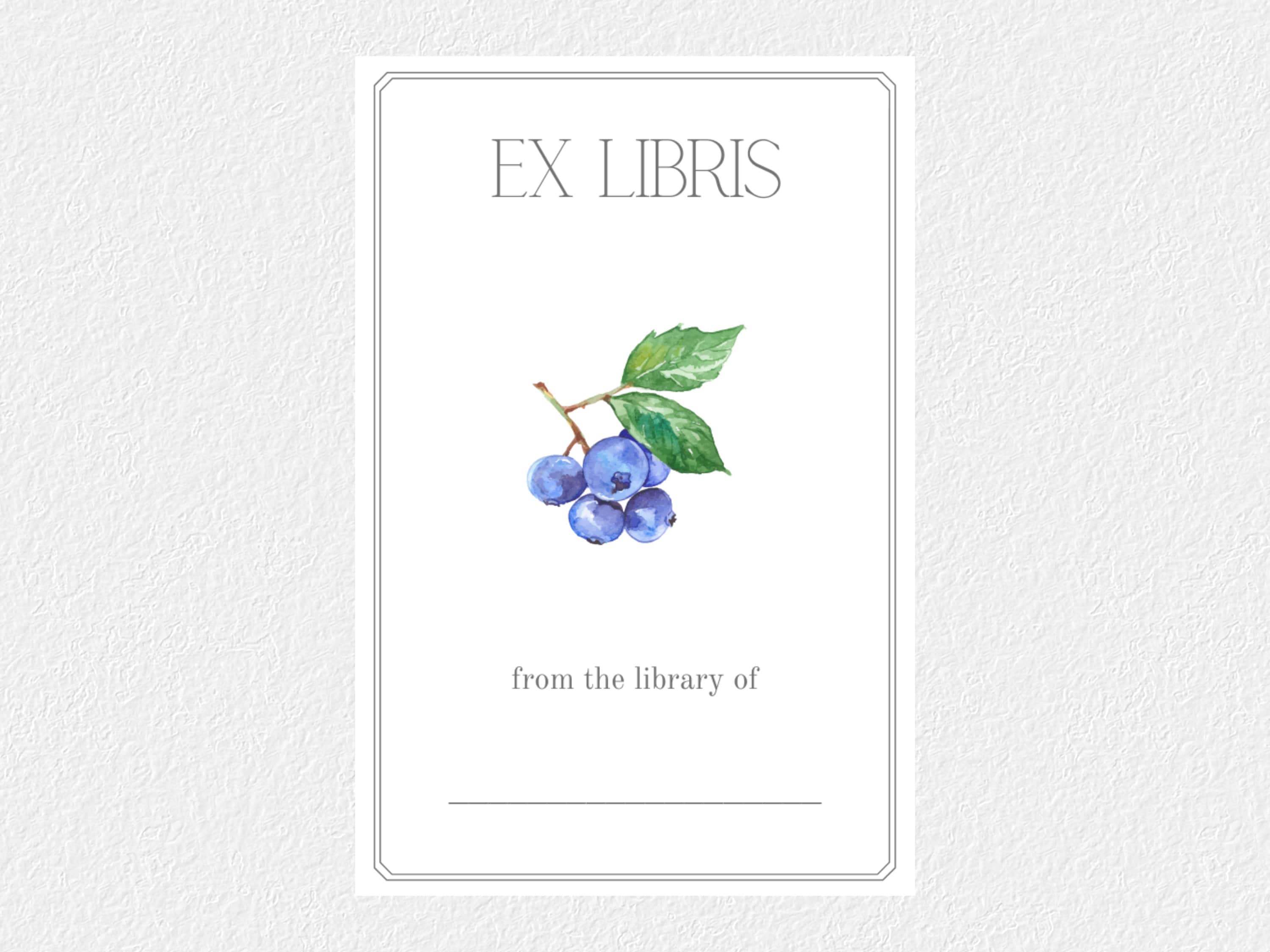 Printable Ex Libris Bookplates / Easy Instant Download / Minimalist ...