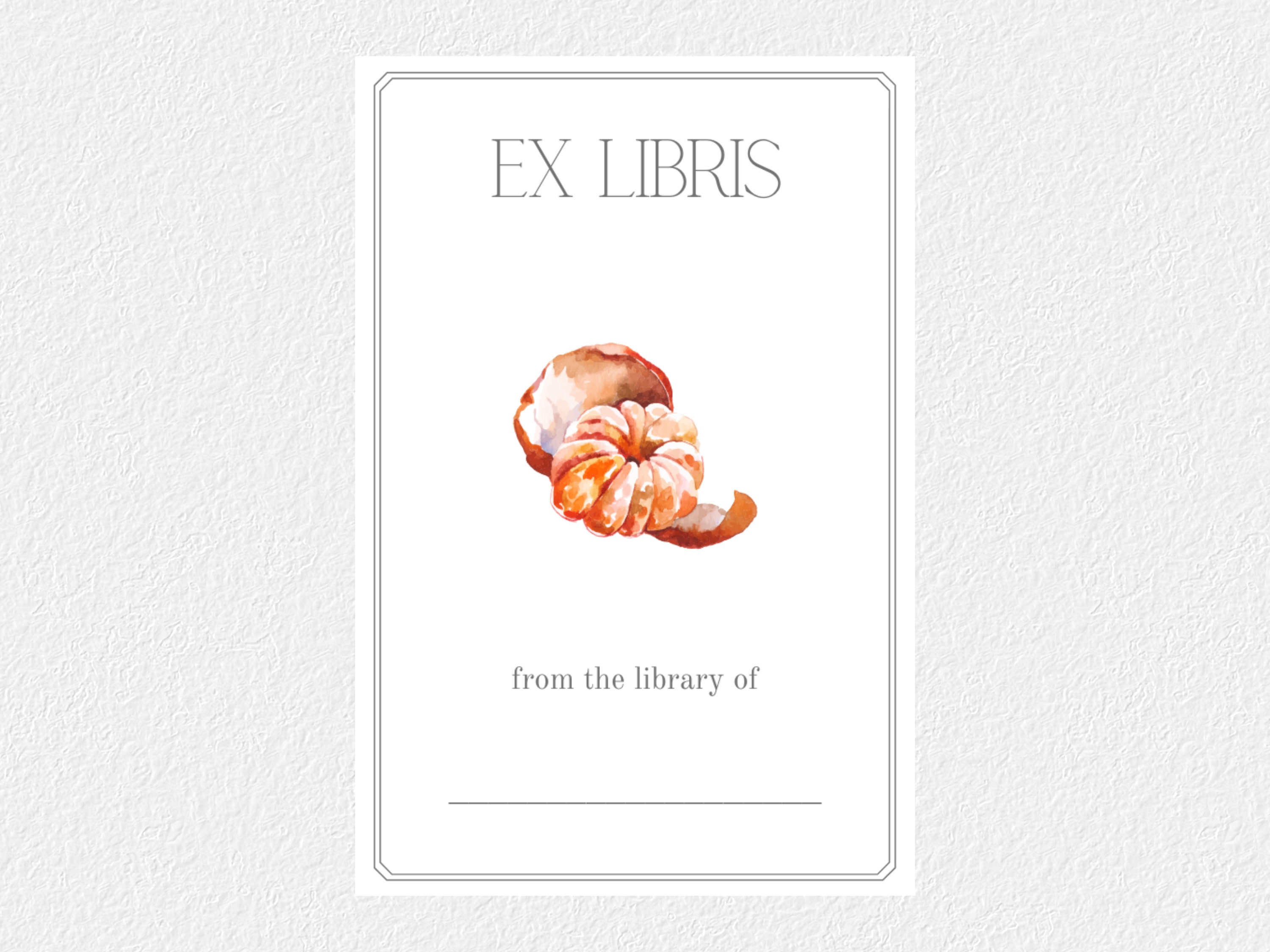 Printable Ex Libris Bookplates / Easy Instant Download / Minimalist ...