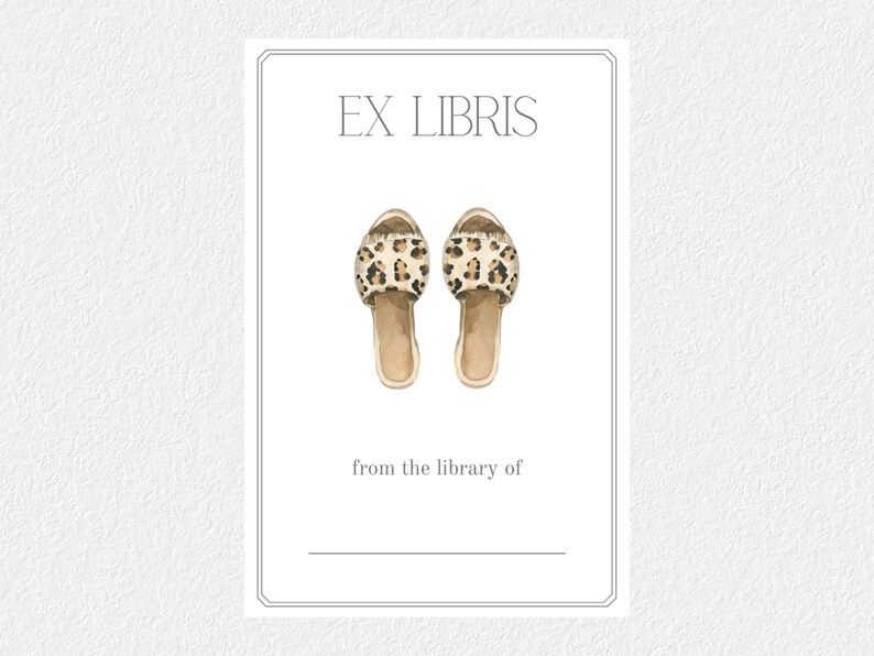 Printable Ex Libris Bookplates / Easy Instant Download / Minimalist ...