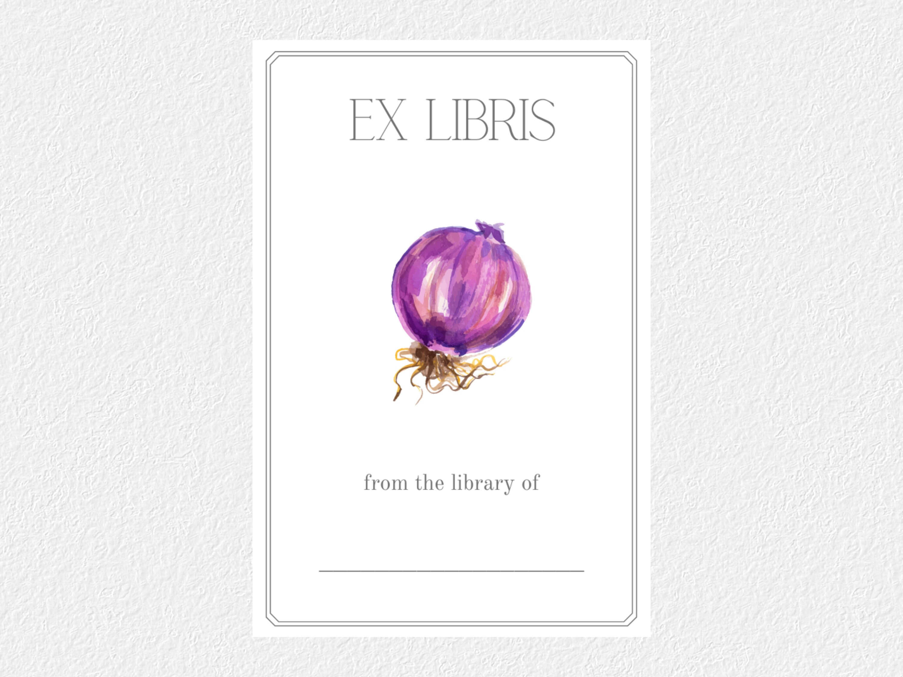 Printable Ex Libris Bookplates / Easy Instant Download / Minimalist ...