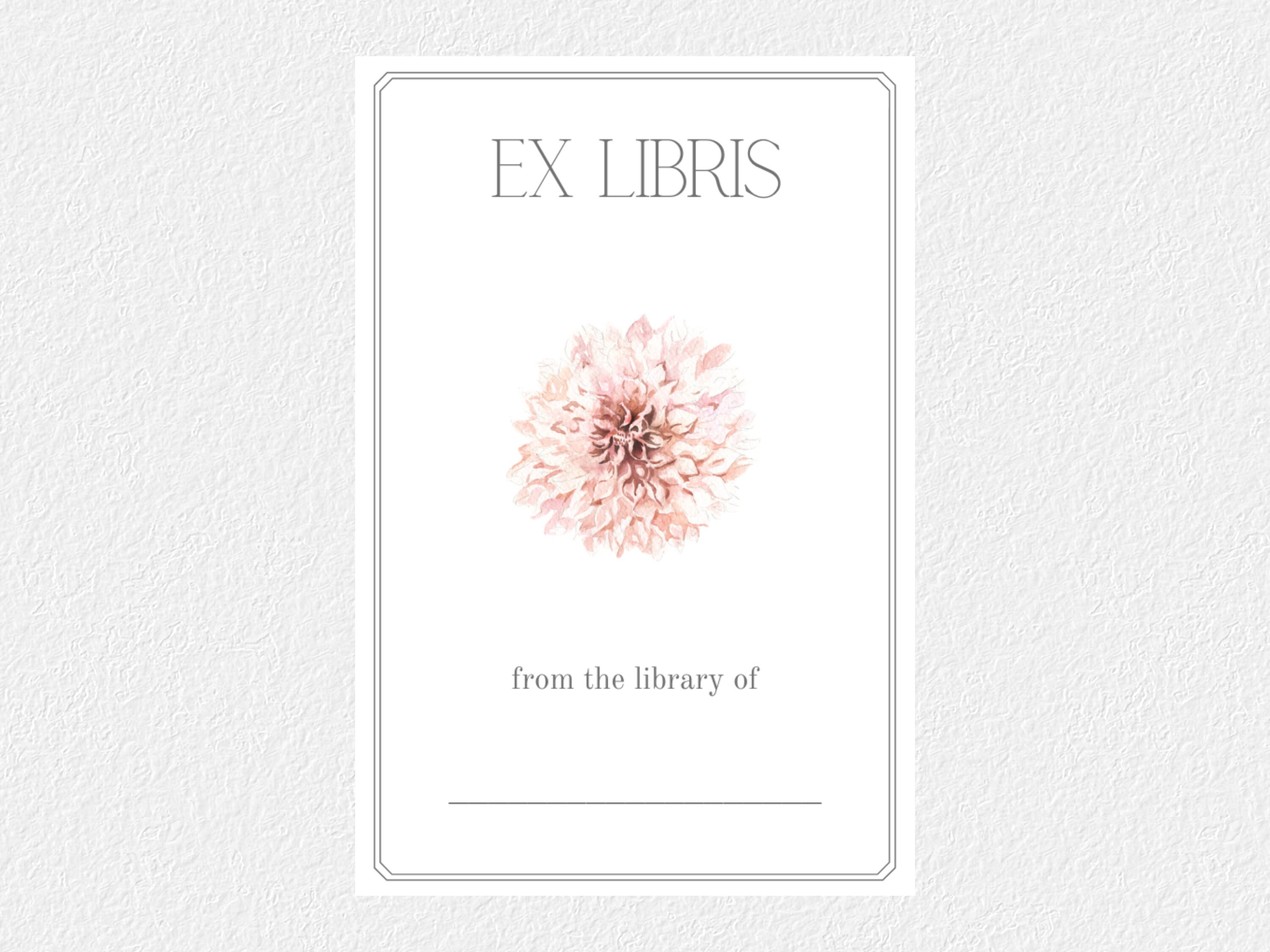 Printable Ex Libris Bookplates / Easy Instant Download / - Etsy