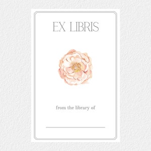 Printable Ex Libris Bookplates / Easy Instant Download / Minimalist ...