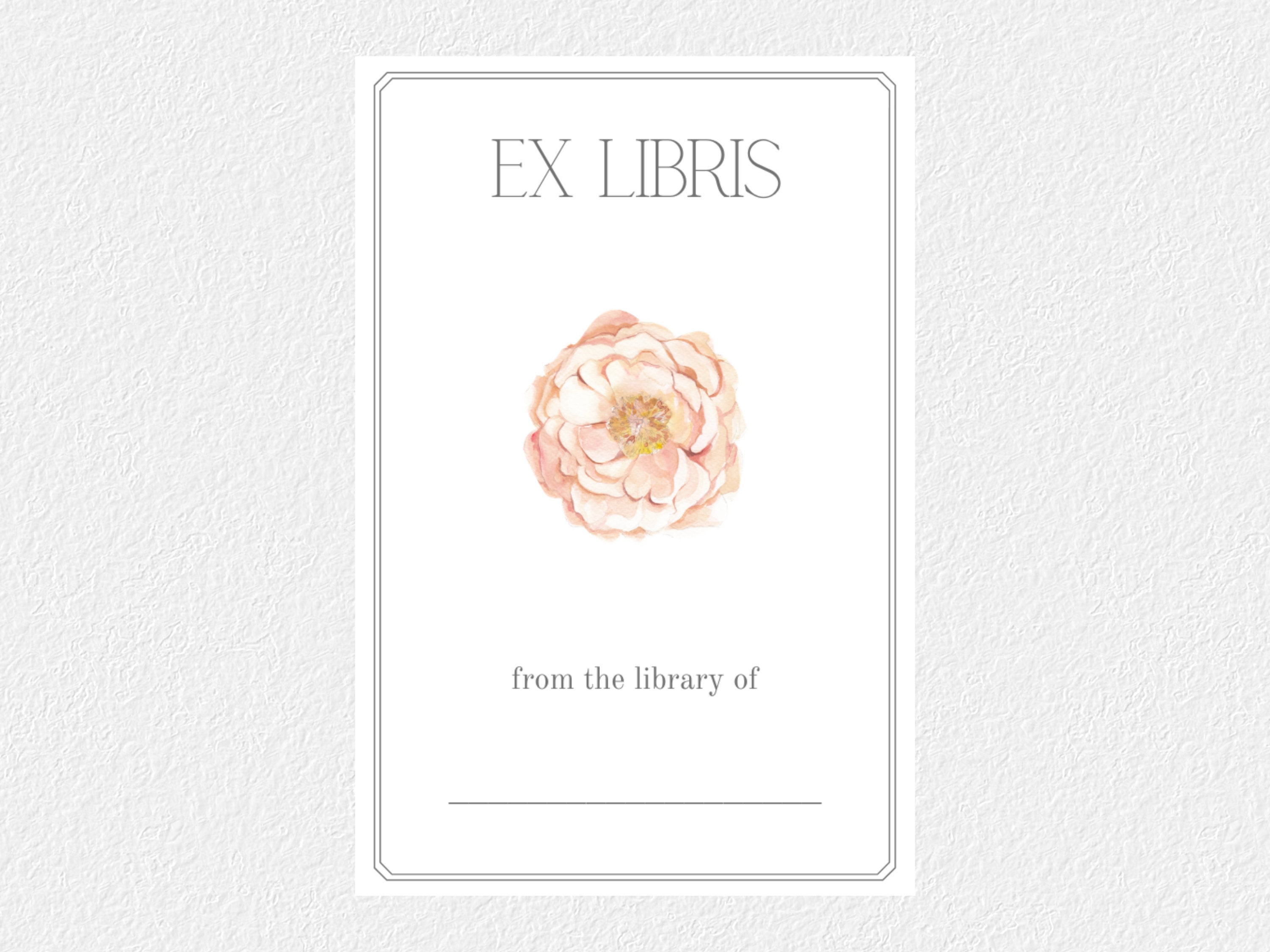 Printable Ex Libris Bookplates / Easy Instant Download / - Etsy