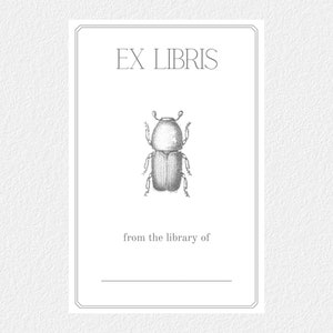 Printable Ex Libris Bookplates / Easy Instant Download / Minimalist ...