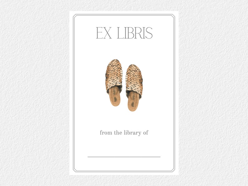 Printable Ex Libris Bookplates / Easy Instant Download / Minimalist ...