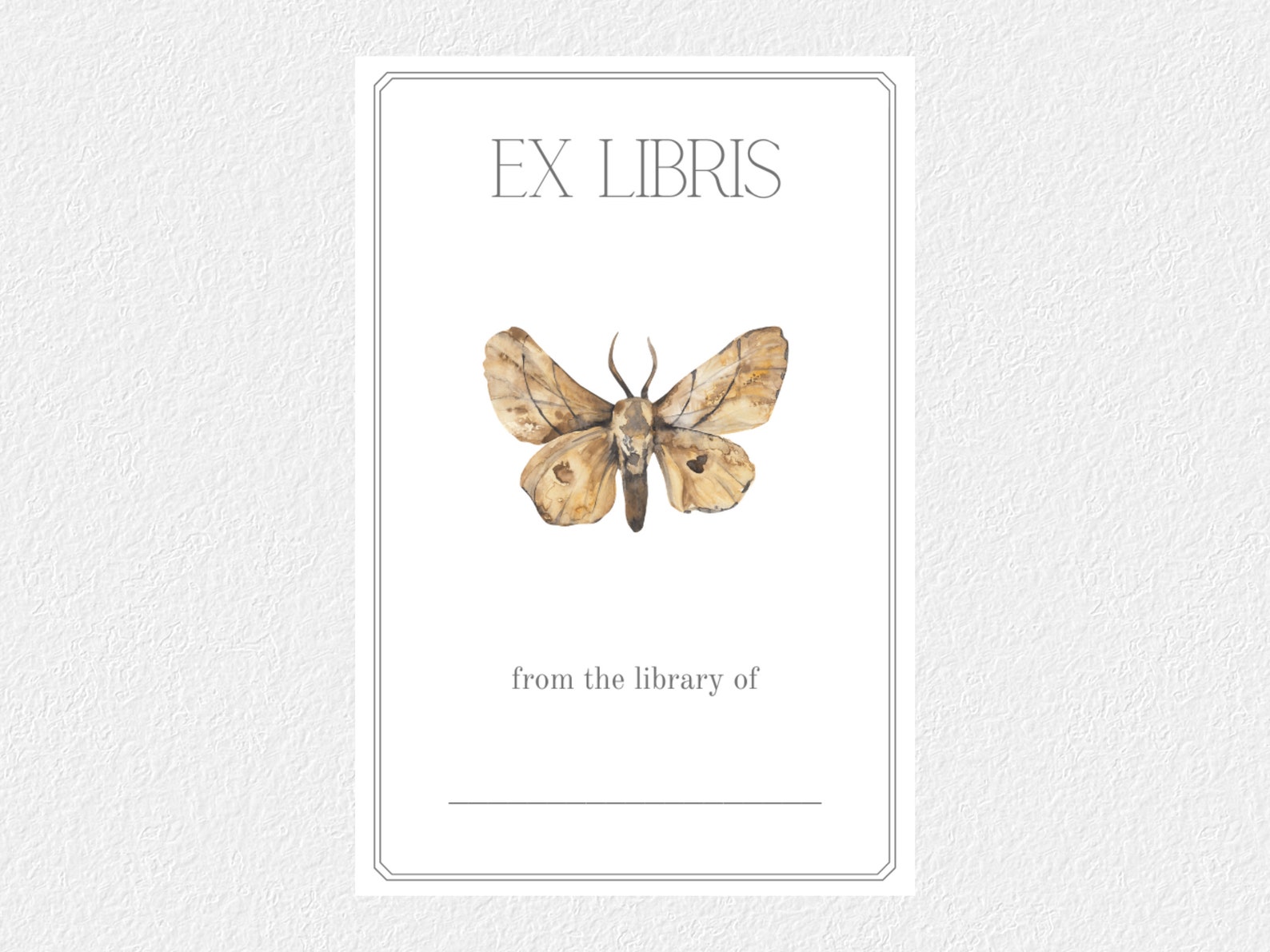 Printable Ex Libris Bookplates / Easy Instant Download / - Etsy