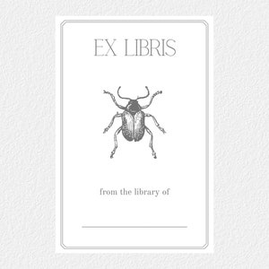 Printable Ex Libris Bookplates / Easy Instant Download / Minimalist ...