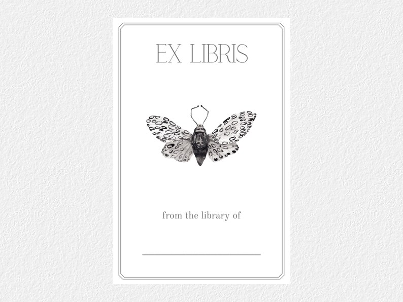 Printable Ex Libris Bookplates / Easy Instant Download / - Etsy