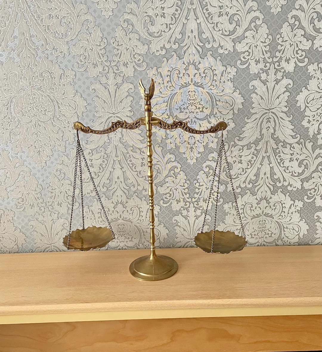 Vintage Brass Scales of Justice - Vintage Brass Balance Scale. - Etsy