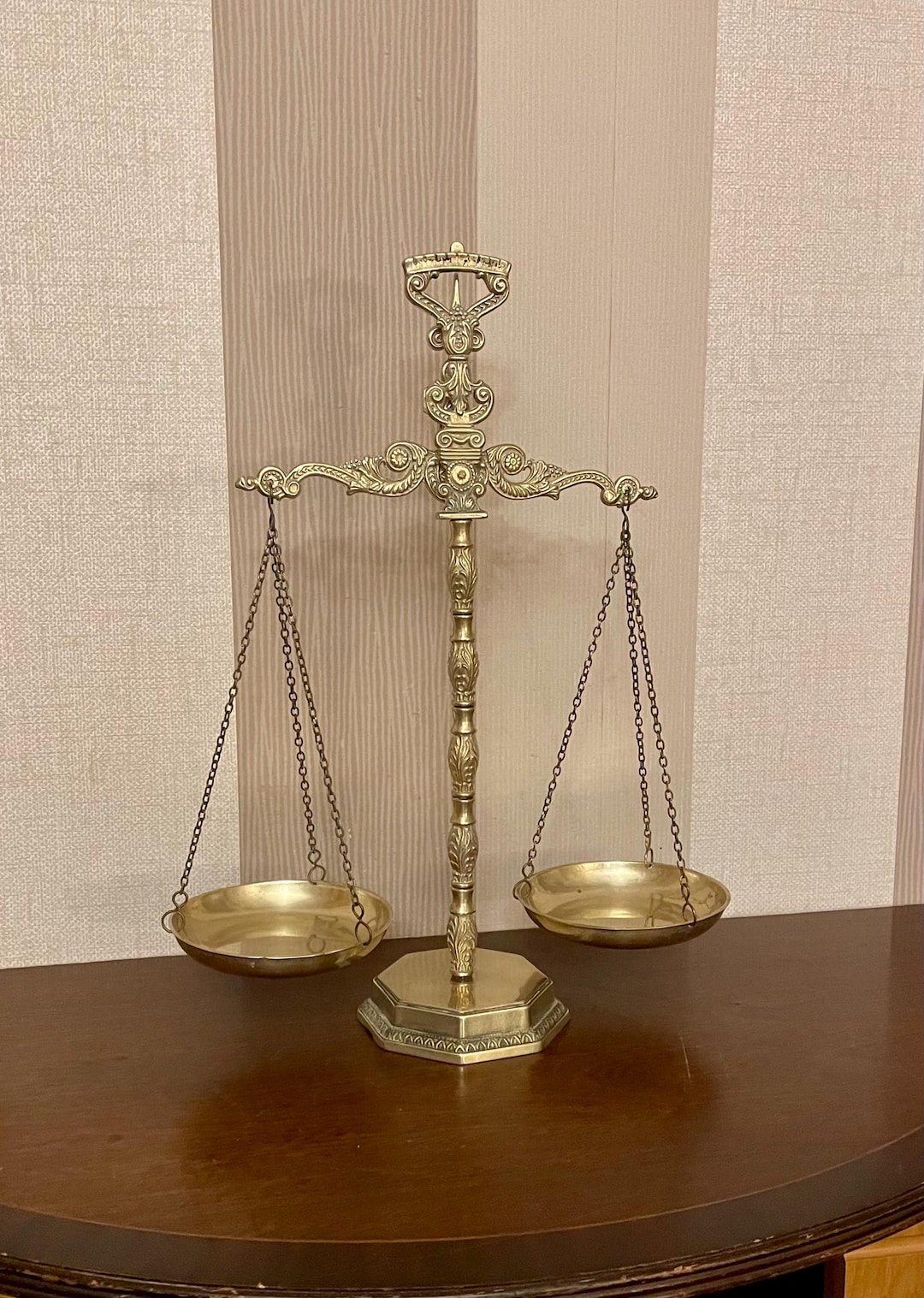 Vintage Brass Scales of Justice - Vintage Beam Balance Scale. - Etsy