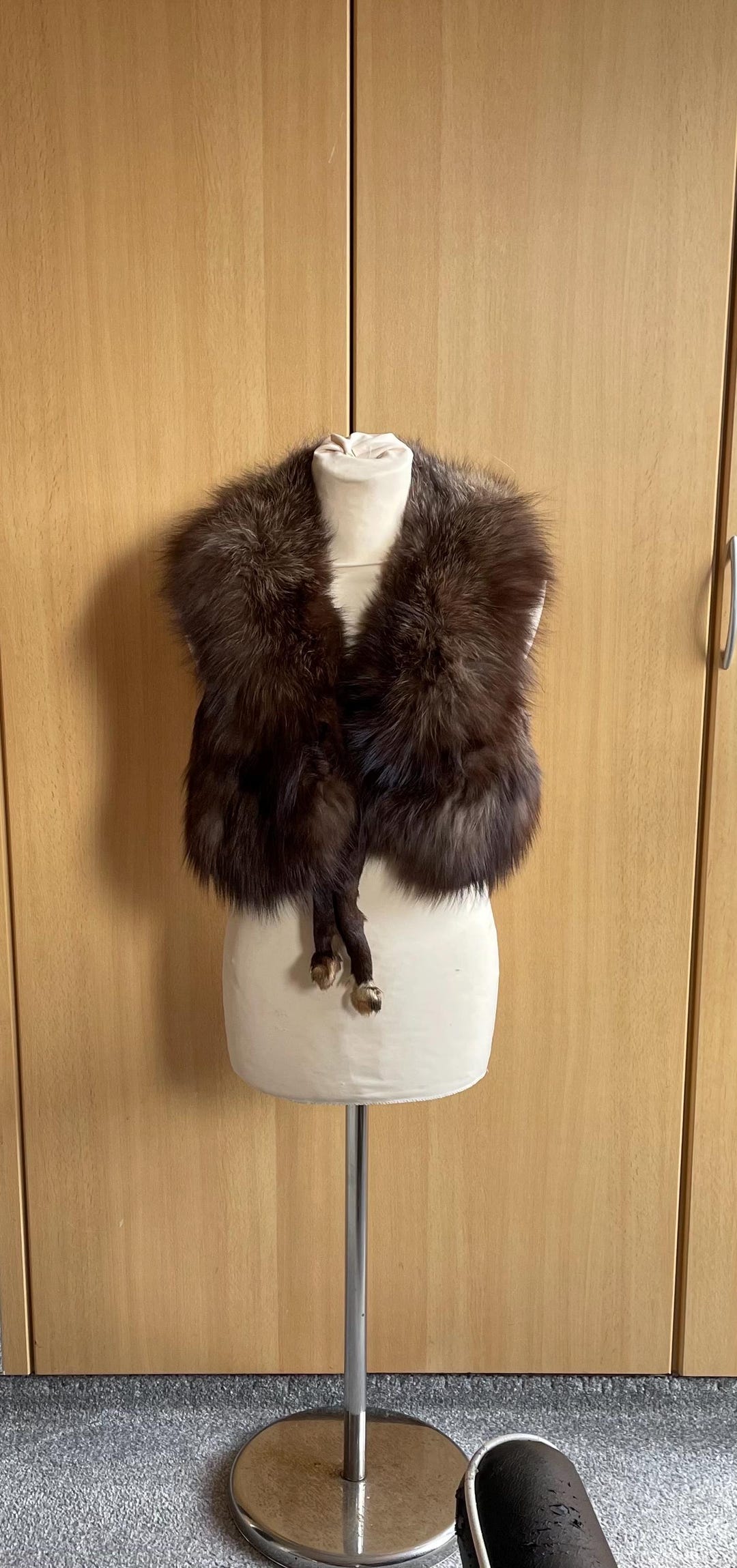 Vintage Silver Fox Wrap , Vintage Evening Shawl, Old Hollywood Glam ...