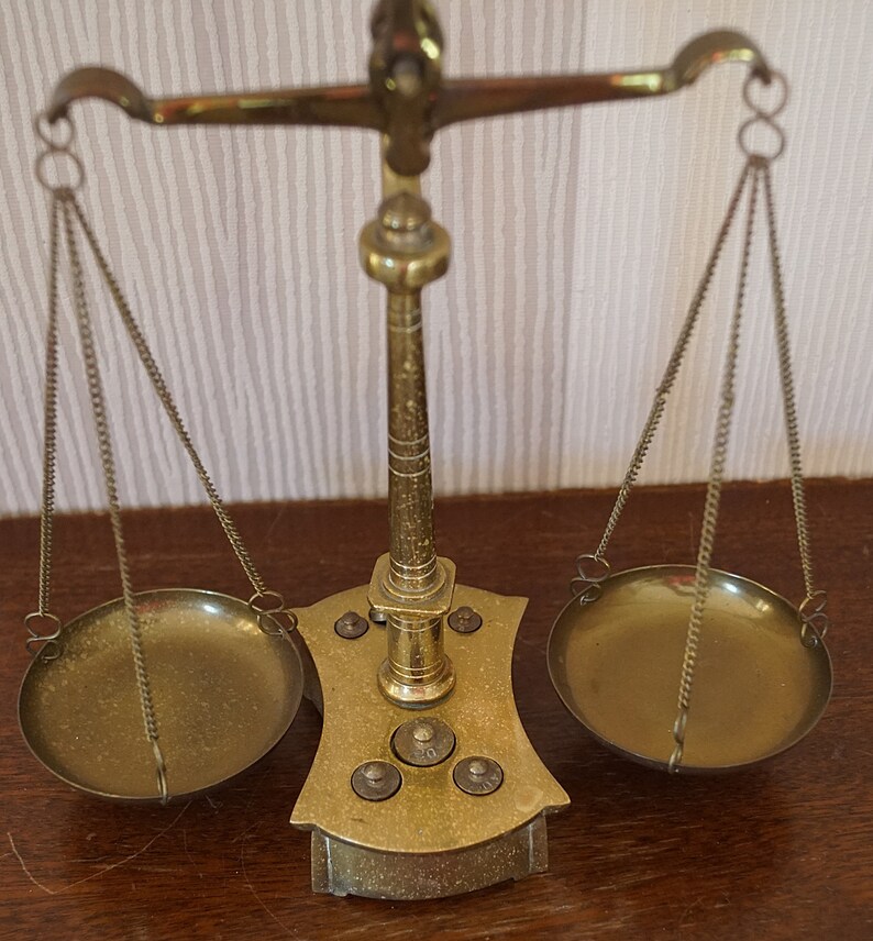 Vintage Brass Scales Vintage Brass Beam Balance Scale With - Etsy