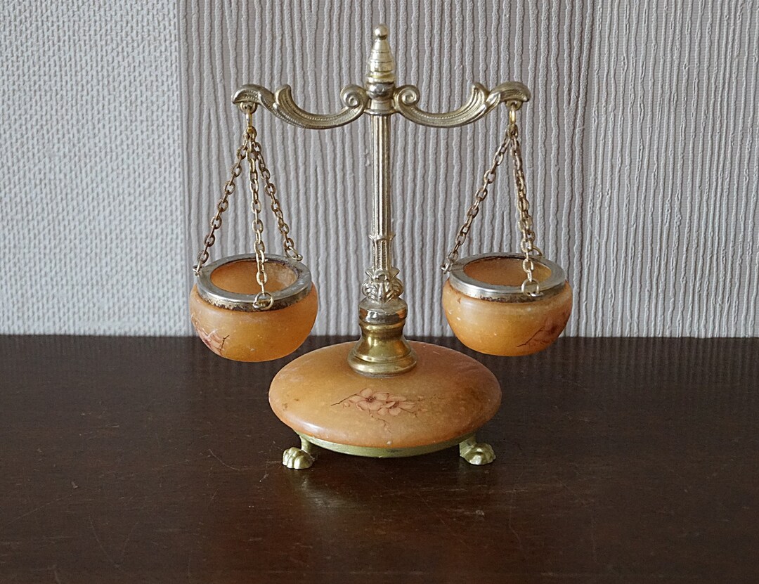 Vintage Stone Scales of Justice - Vintage Stone Decorative Scale. - Etsy