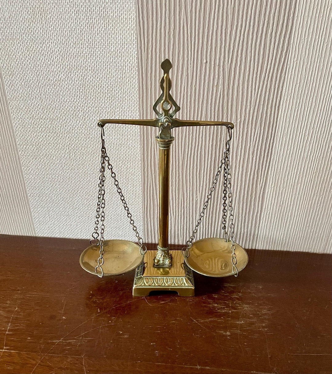 Vintage Brass Scales of Justice - Vintage Brass Balance Scale. - Etsy