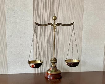 Vintage Brass Scales of Justice - Vintage Brass Balance Scale. - Etsy