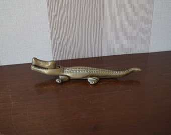 Walter Bosse Crocodile Nutcracker Vintage Mid Century Brass Alligator ...