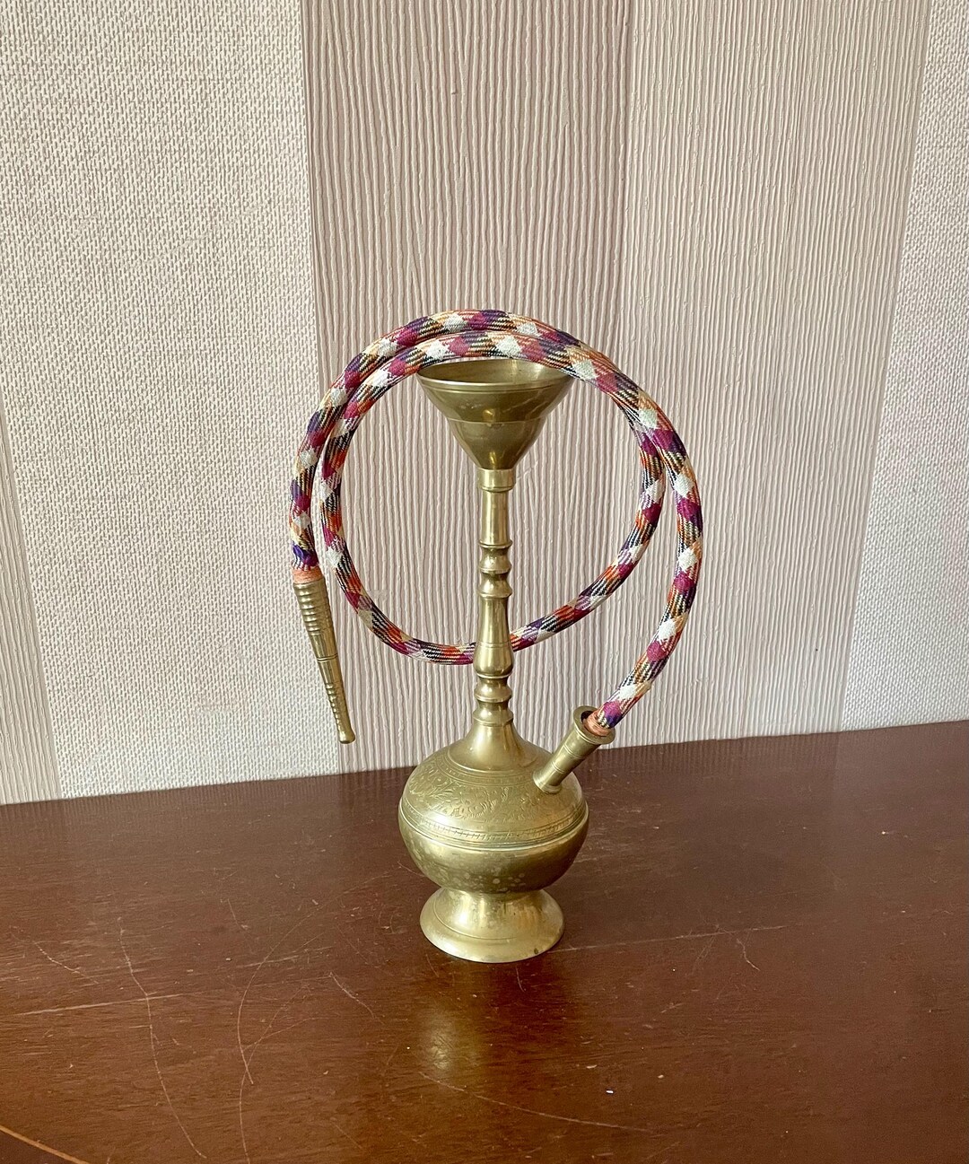 Vintage Brass Hookah, Old Brass Pipe. - Etsy