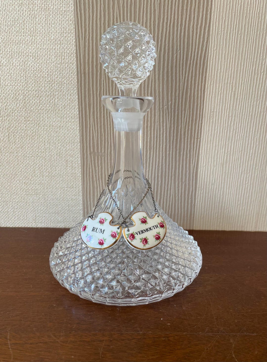 Vintage Royal Adderley Bone China Rum and Vermouth Decanter Spirit ...