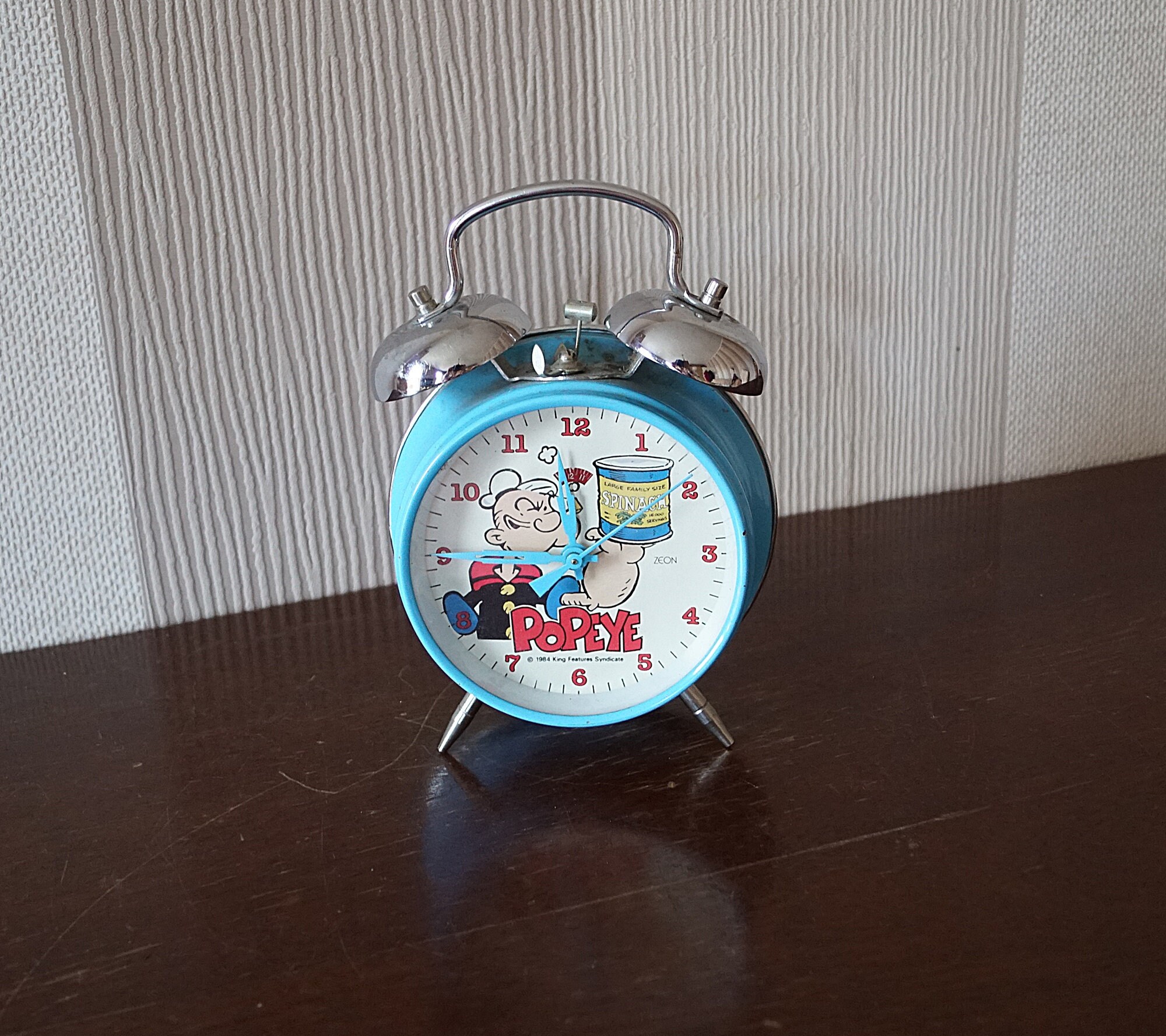 Vintage Popeye Metal Mechanical Alarm Clock Vintage Alarm - Etsy Canada