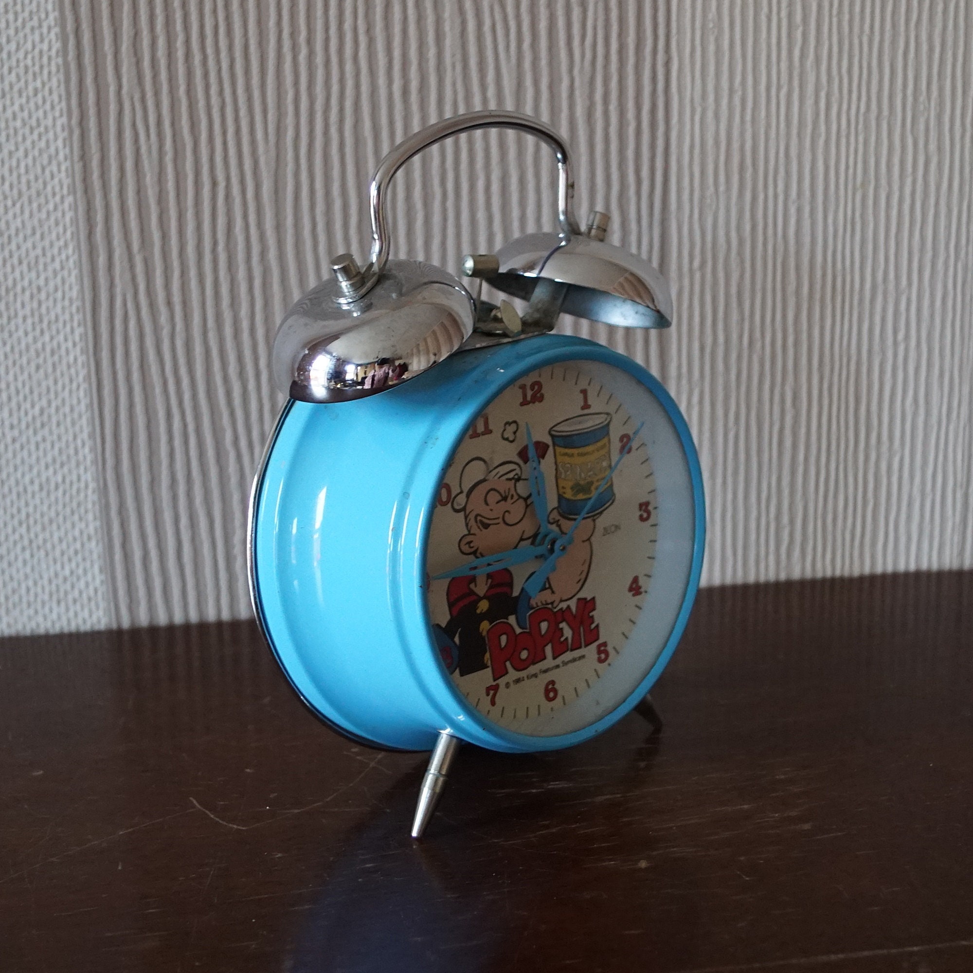 Vintage Popeye Metal Mechanical Alarm Clock Vintage Alarm - Etsy Canada