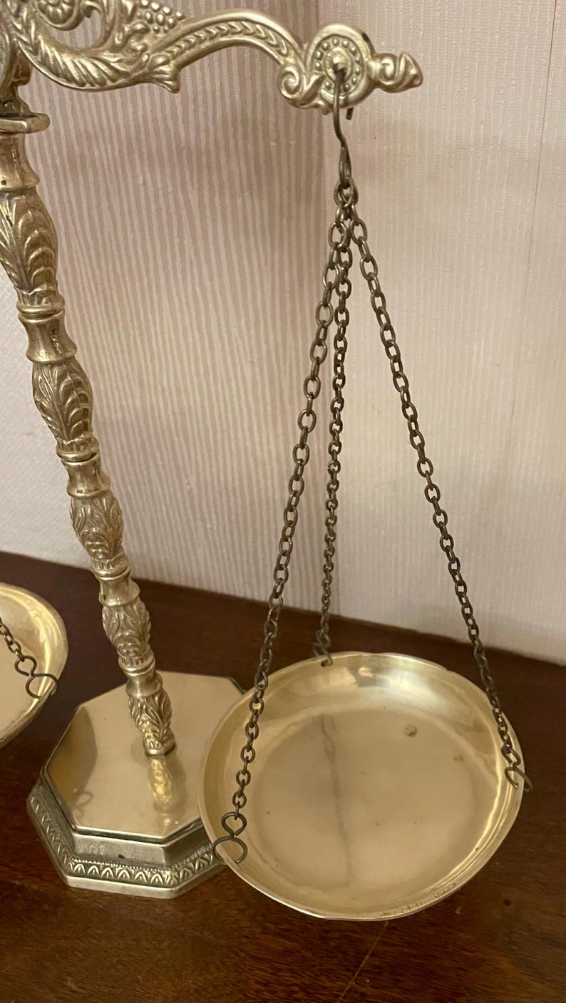 Vintage Brass Scales of Justice - Vintage Beam Balance Scale. - Etsy