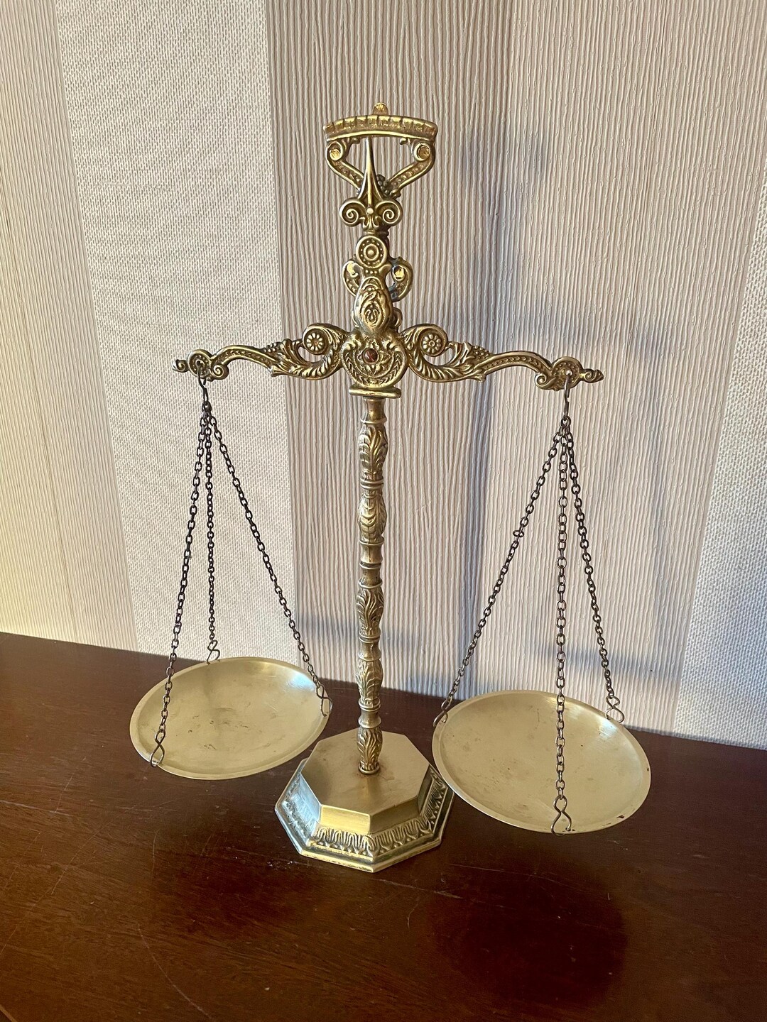 Vintage Brass Scales of Justice - Vintage Brass Beam Balance Scale. - Etsy