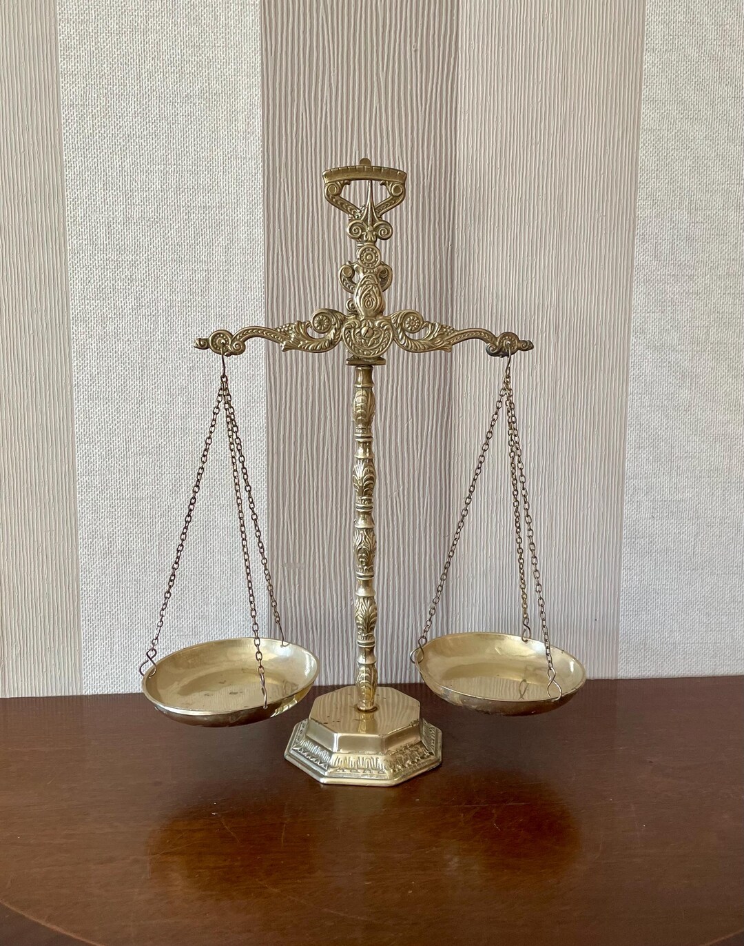 Vintage Brass Scales of Justice - Vintage Brass Beam Balance Scale. - Etsy