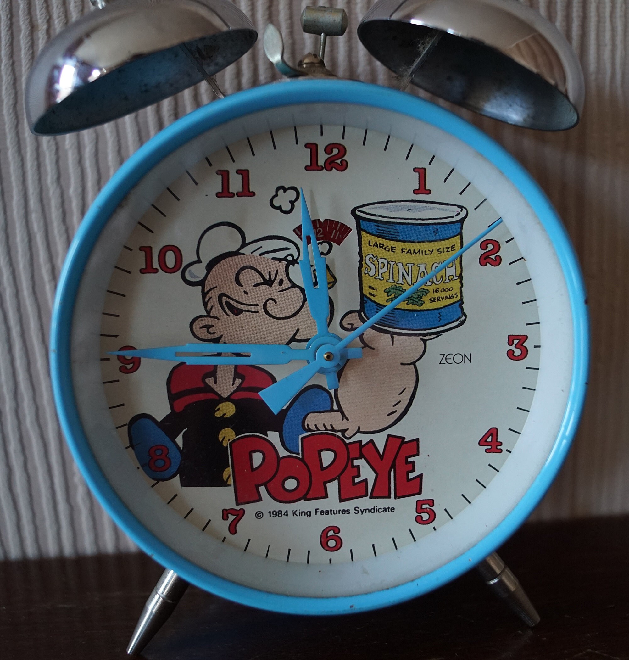 Vintage Popeye Metal Mechanical Alarm Clock Vintage Alarm - Etsy Canada
