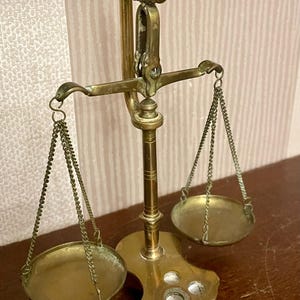 Vintage Brass Scales - Vintage Brass Beam Balance Scale No Weighs. - Etsy