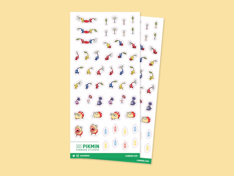 Pikmin Sticker Sheet - Etsy