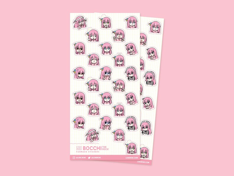 Bocchi Sticker Sheet - Etsy