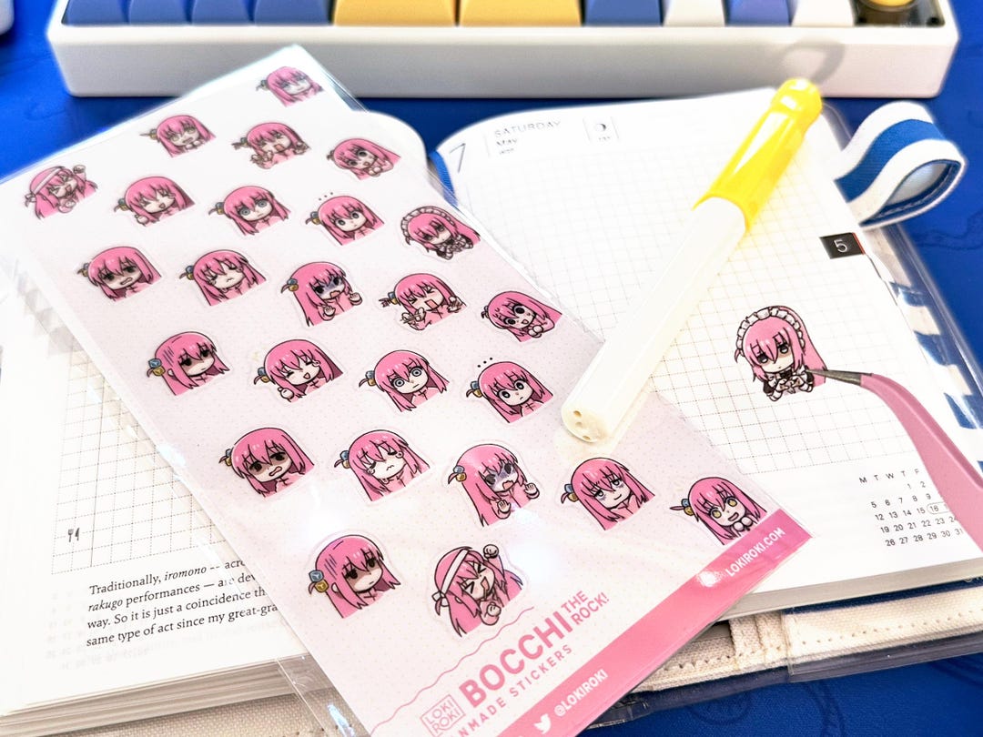 Bocchi Sticker Sheet - Etsy