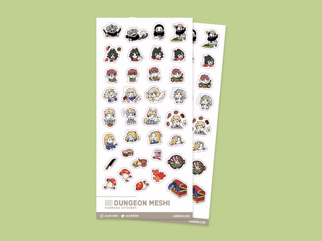 Dungeon Meshi Sticker Sheet - Etsy