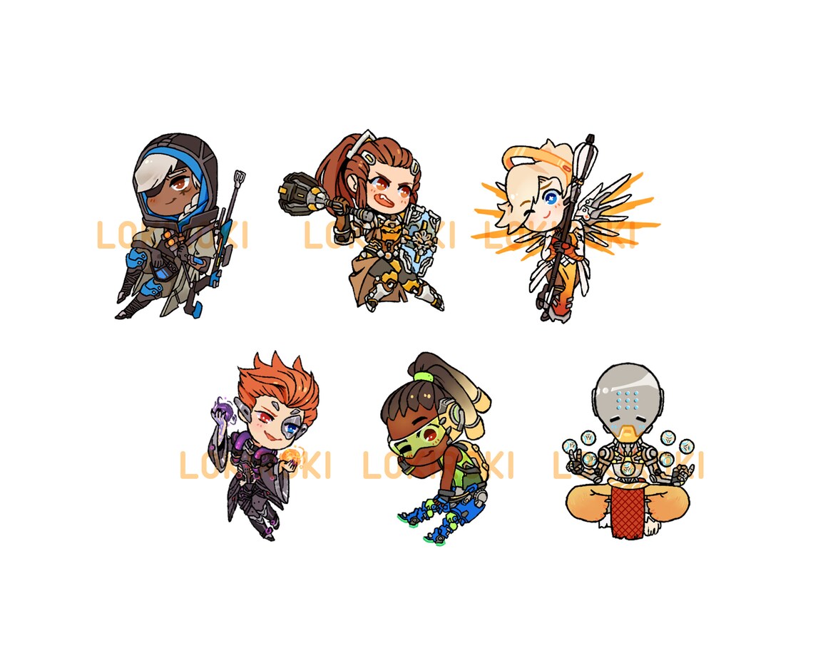 Overwatch Support Heroes Charms - Etsy