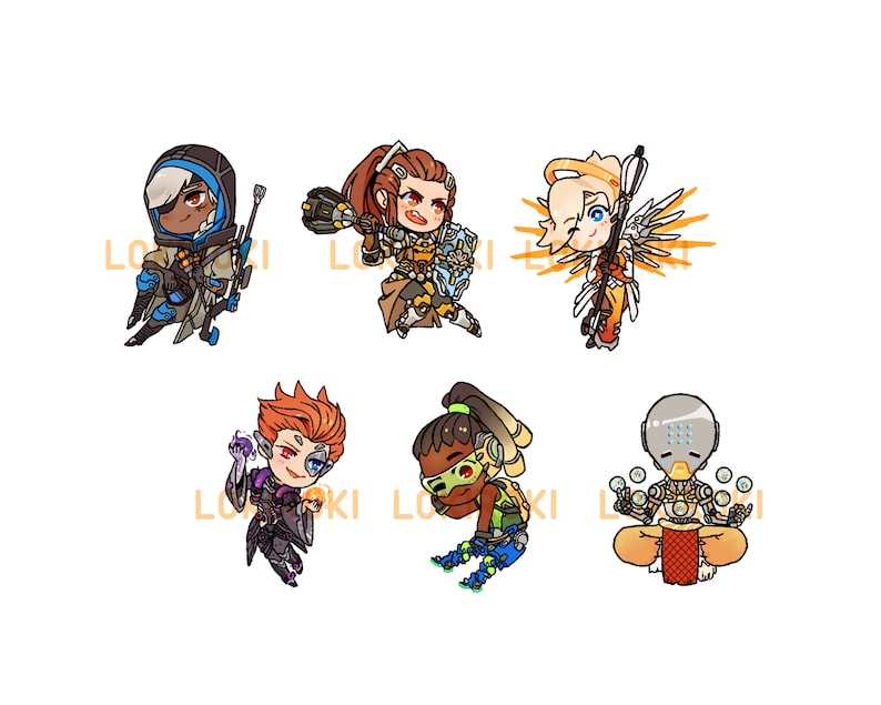 Overwatch Support Heroes Charms - Etsy