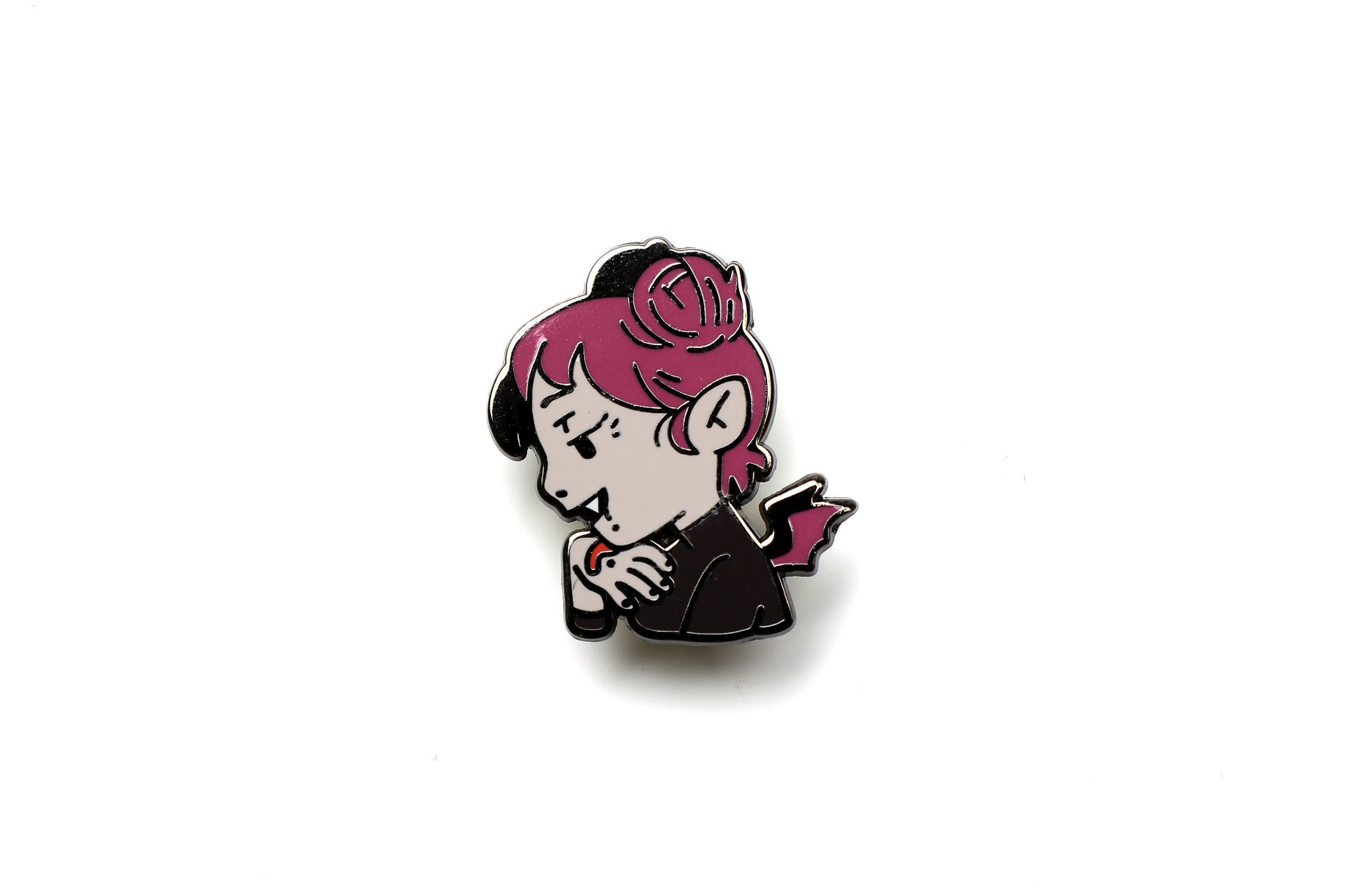Monster Mash Vampire Girl Enamel Pin - Etsy