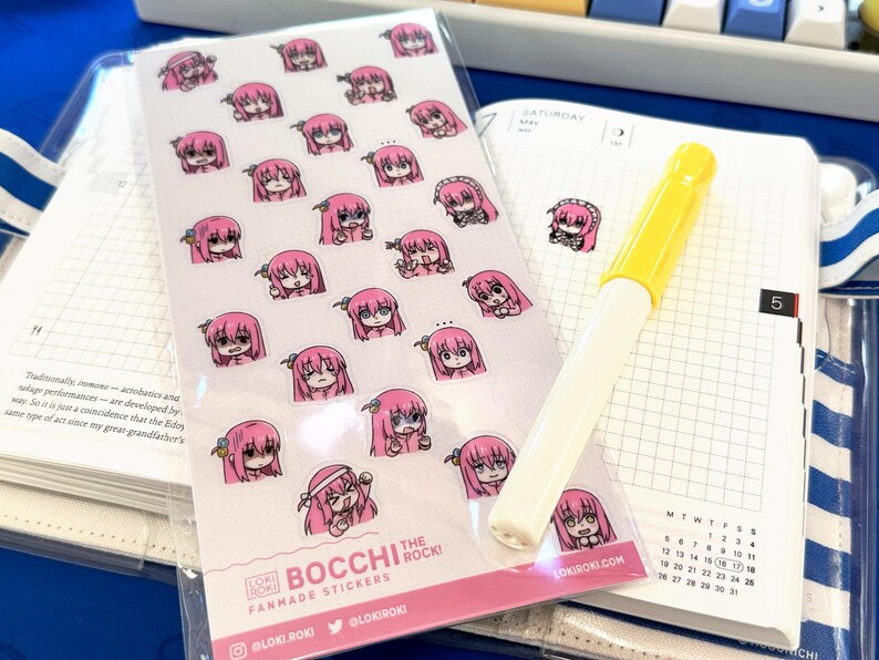 Bocchi Sticker Sheet - Etsy