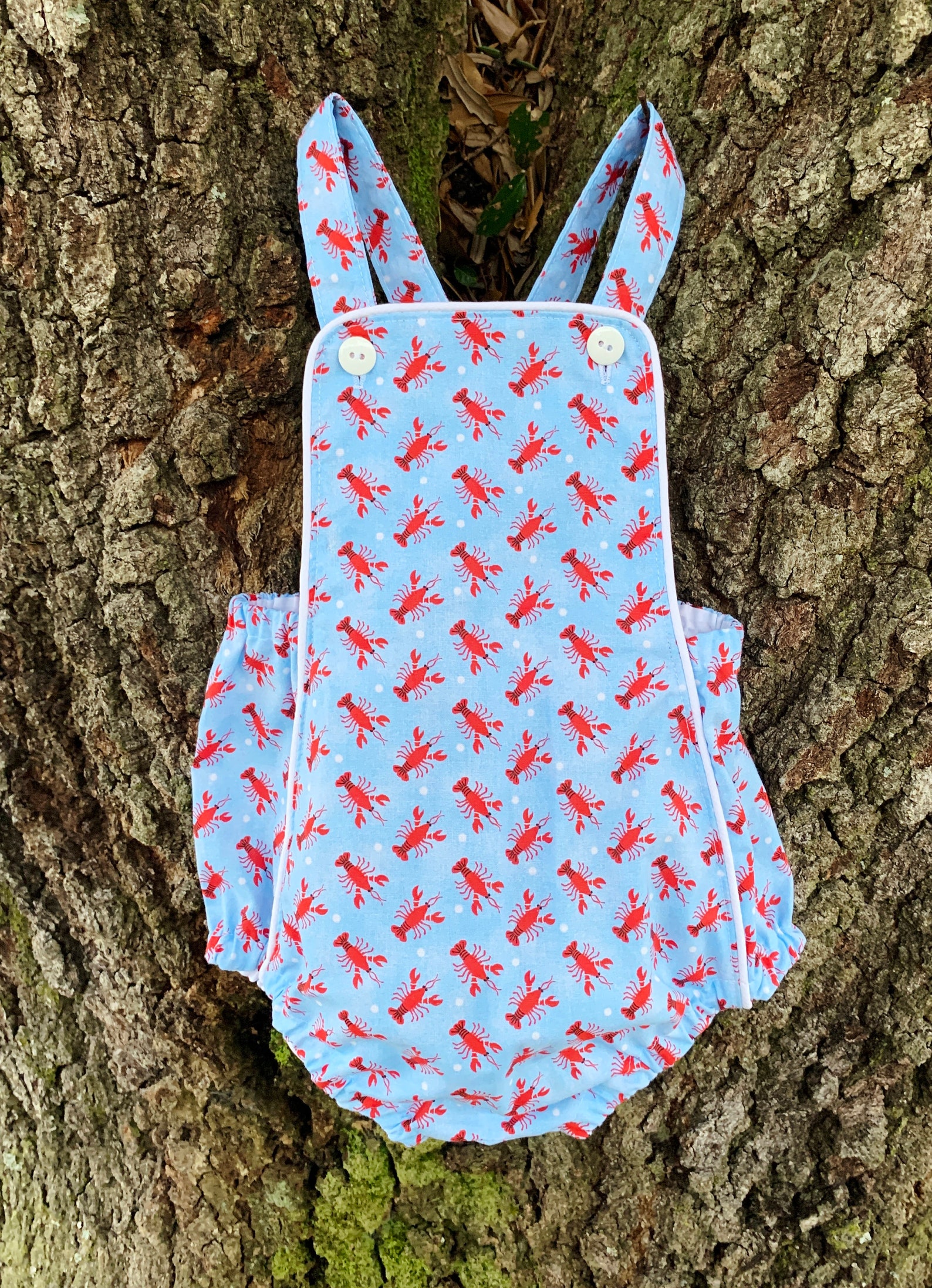 FREE SHIPPING! Vintage Style Baby Romper for Boy or Girl Crawfish ...