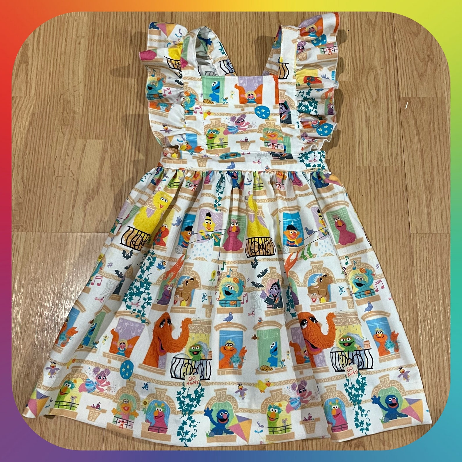 Sesame Street Inspired Dress FREE SHIPPING Made to Match - Etsy