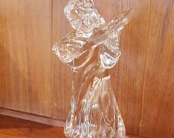 Glass angel figurine | Etsy