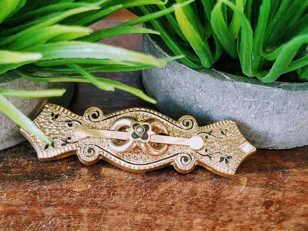 Victorian Bar Pin~antique Brooch With Pearl~1900s Victorian Jewelry ...