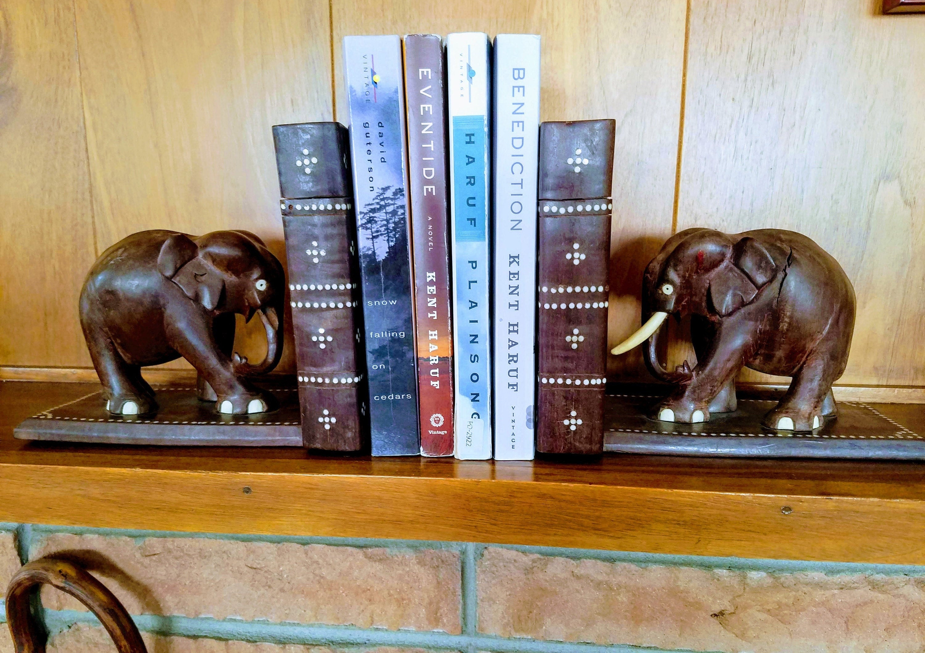 Home Décor Bookends Animal Animal Lover Book Lover Bookshelf Wooden ...
