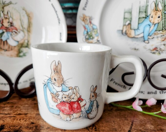 3-pc Wedgwood Peter Rabbit Nursery Set~peter Rabbit China Plate/bowl ...