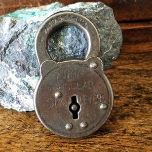 Antique CORBIN Lock Patent 1914corbin Ironclad 6 Lever Padlock No ...